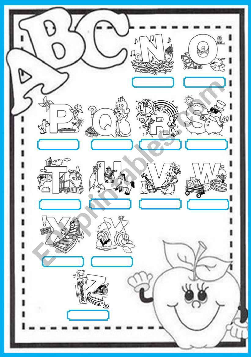 My ABC´s Vocabulary [PART 2/2: N - Z] - ESL worksheet by wakebeauty